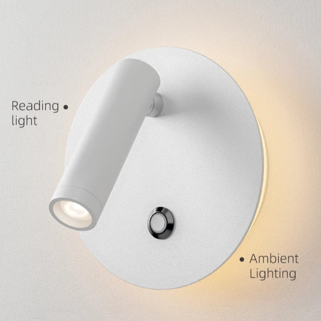 Aisilan LED Wall Sconce Light Dimming Reading Wall Lamp Two-Way Light ...
