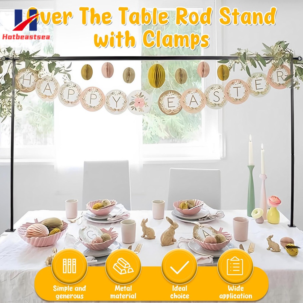 Adjustable Table Arch Hanging Metal Over The Table Rod Stand Easy to ...