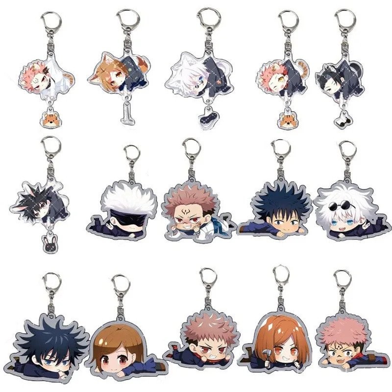 Jujutsu Kaisen Satoru Gojo Anime Acrylic Cute Figure Keychain Pendant ...