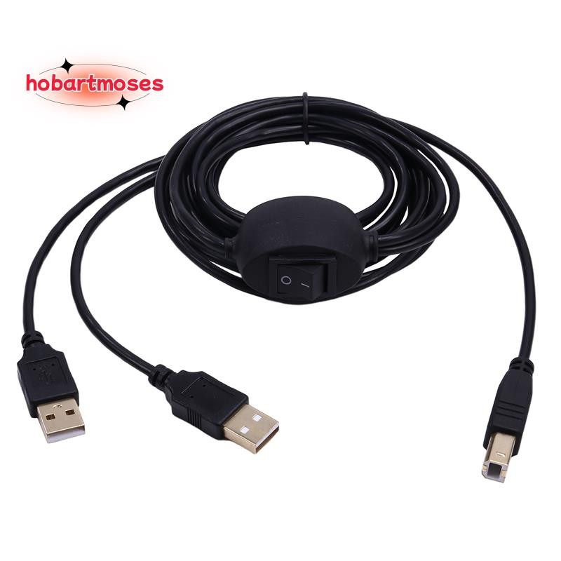 2 in 1 Printer Cable USB A to B Male to Male Printer Cable for Printer ...