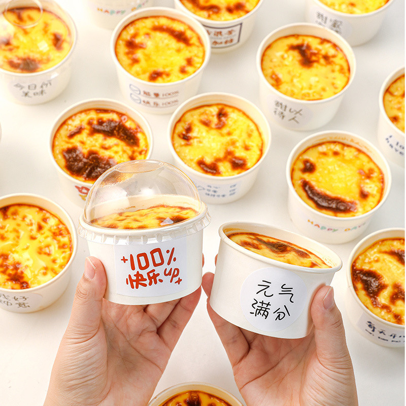 Taro Puree Roasted Milk Box High-Value Baked Egg Milk Paper Cup Puff ...