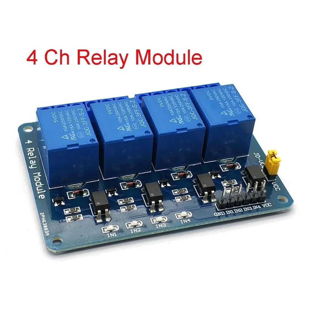 5V 12V 24V Relay Module with Optocoupler Relay Output 4 Way Relay ...