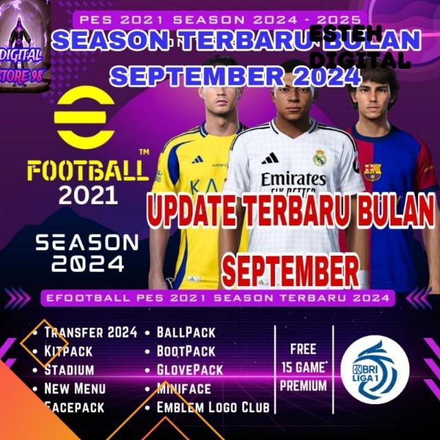 Pes 2021 SEASON SEPTEMBER 2024 - PRO EVOLUTION 2021 - LAPTOP GAME - PC ...