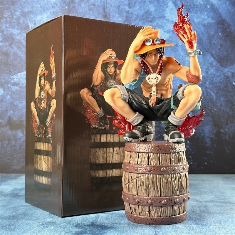 One Piece Flame Ace Double-Headed Interchangeable Hand Wine Barrel Ace ...
