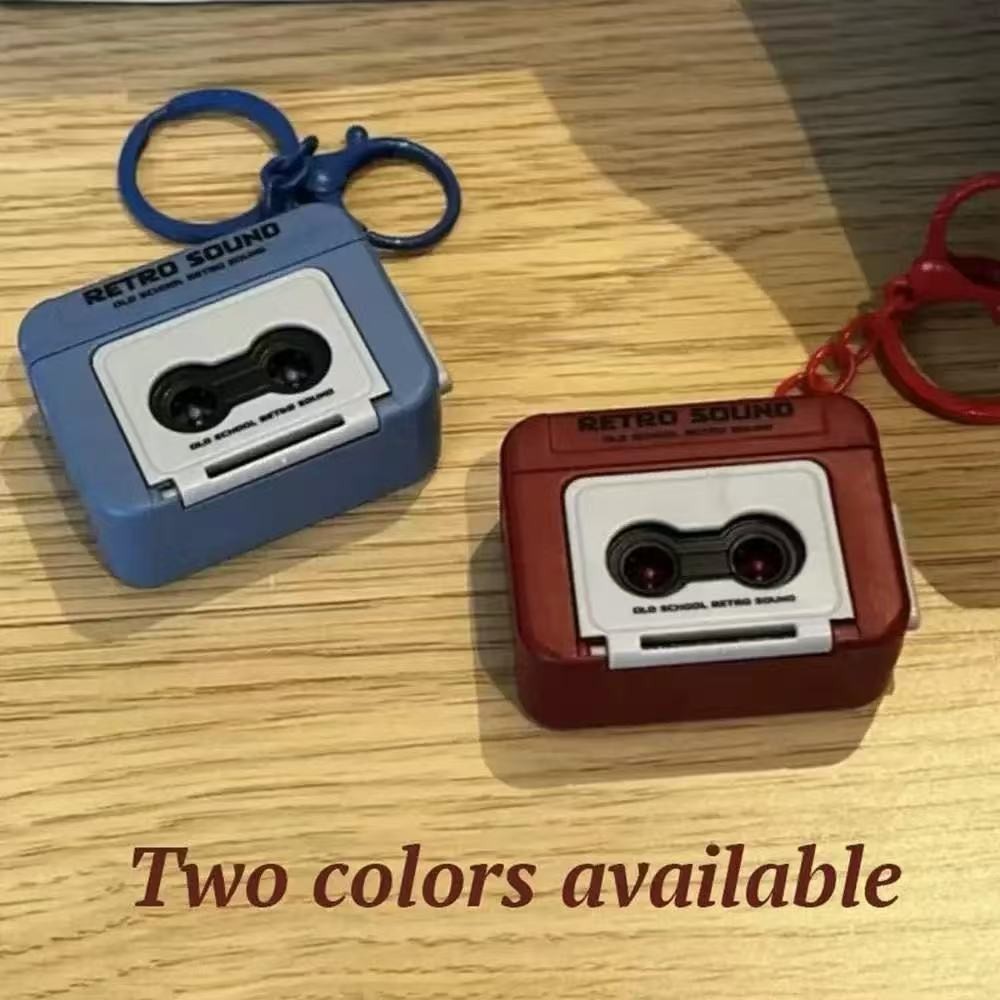 Tape Recorder Keychain Creative Retro Record Players Keyring Friend ...