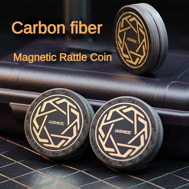True Carbon Fiber Flat Slider - Premium Metal EDC Fidget Toy Stress ...