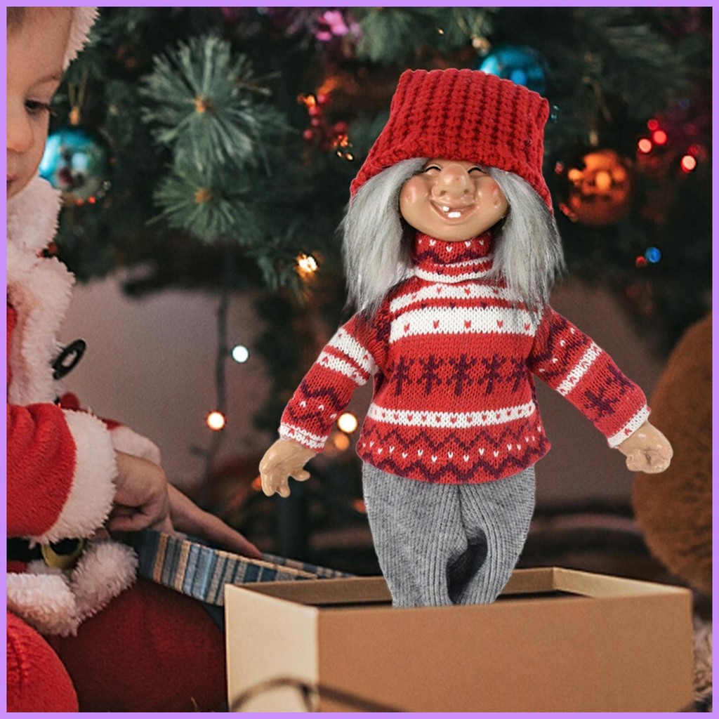 Christmas Elf Plush Toy Missing Teeth Dwarf Plush Toy Elves Doll with ...