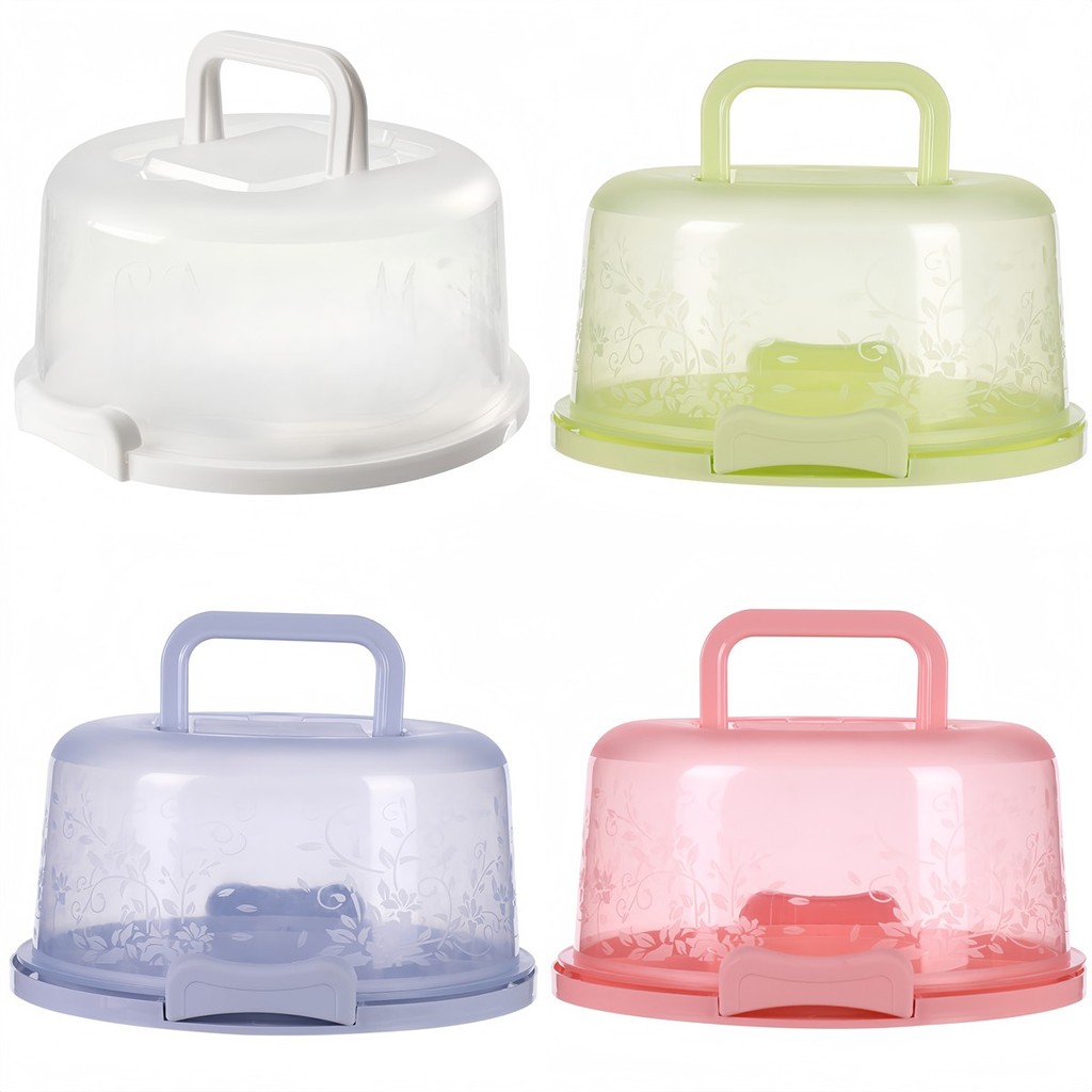【EVER】Securely For Transport Cakes with This Stylish Round Cake Carrier ...