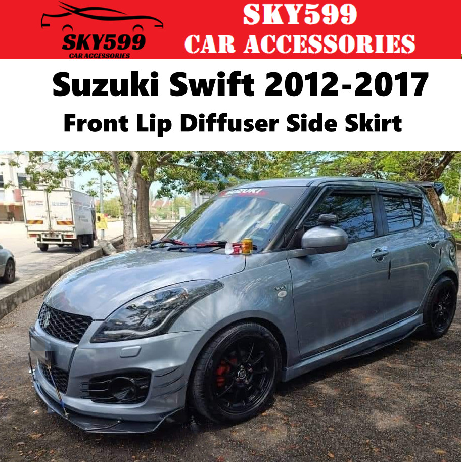 Suzuki Swift 2012-2017 Front Bumper Diffuser Lip Wrap Angle Splitters ...