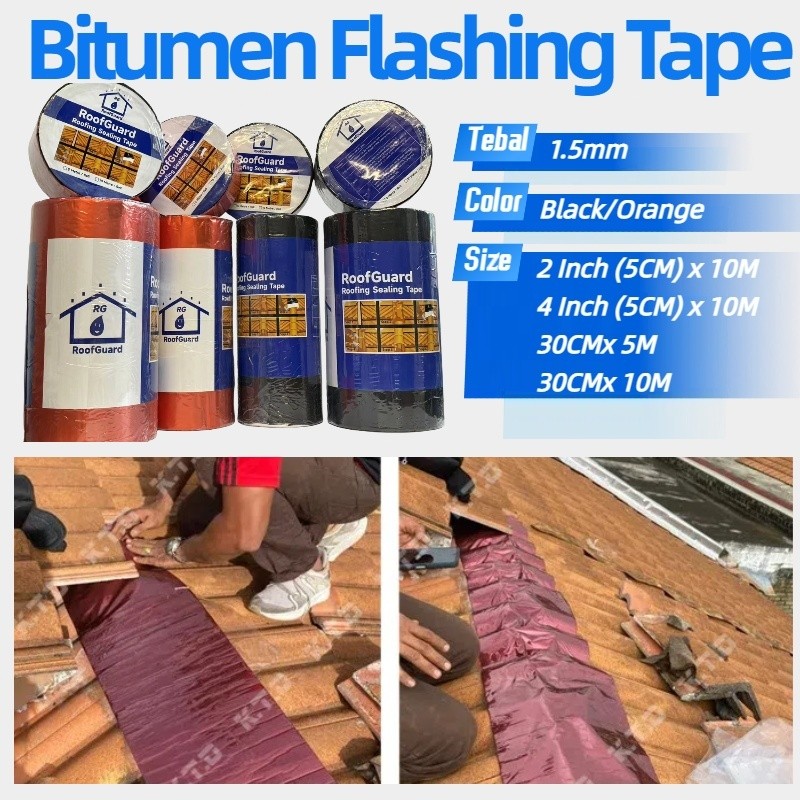 5M / 10M SAF TAPE / Sealfix Dry Fix Roof Ridge Leak Proof Bitumen Poly ...