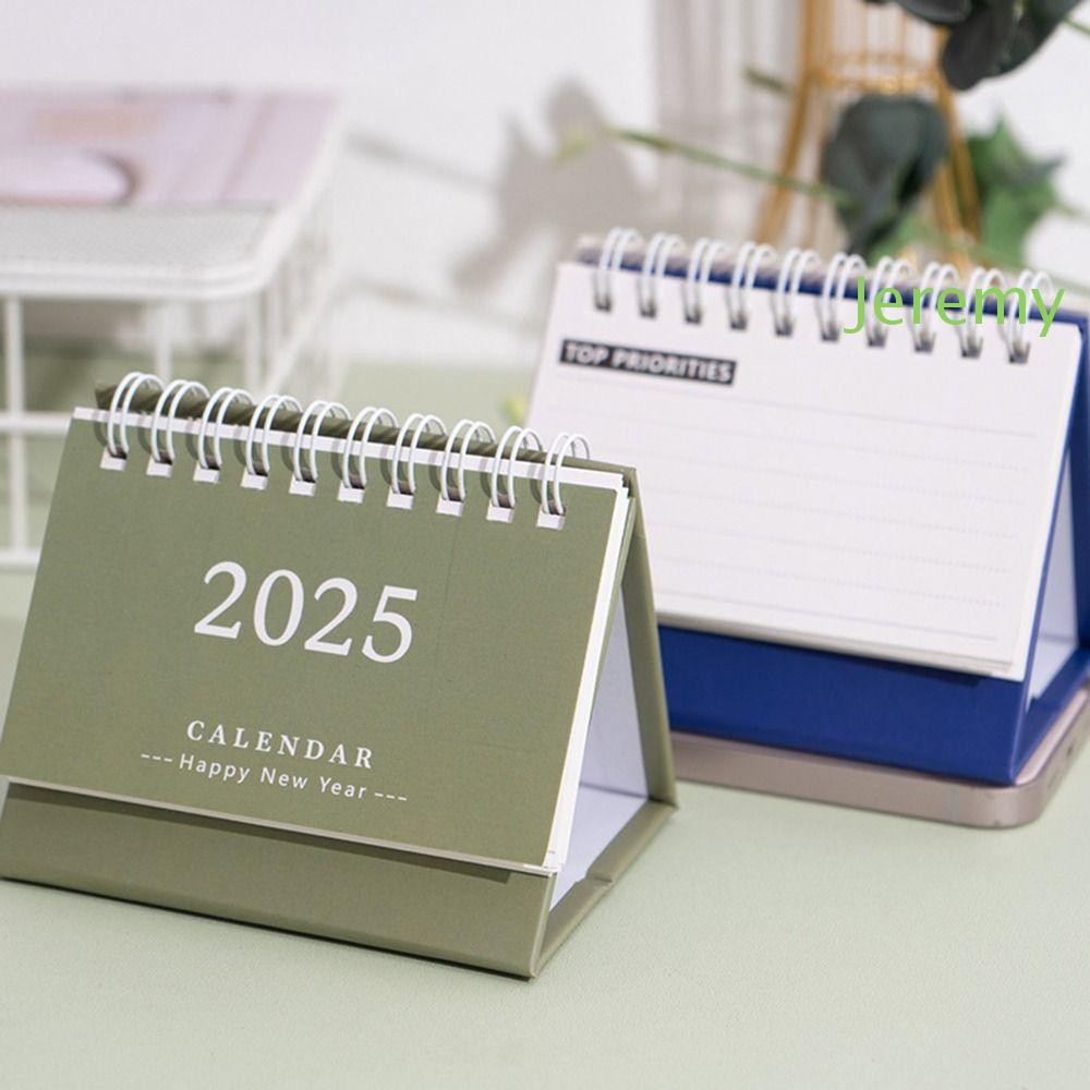 JEREMY1 2024-2025 Calendar, Creative 18-Month Mini Desk Calendar, Time ...