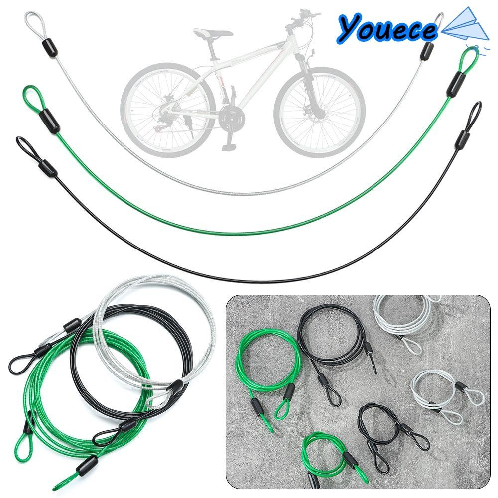 YOUECE Bicycle Lock Wire 3 Colors MTB Bike Rope Security Safety Rope ...