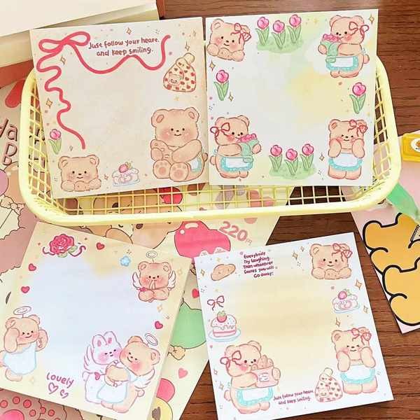 sticker cute murah rm 1 sticker cute sticker Nota post-it beruang ...