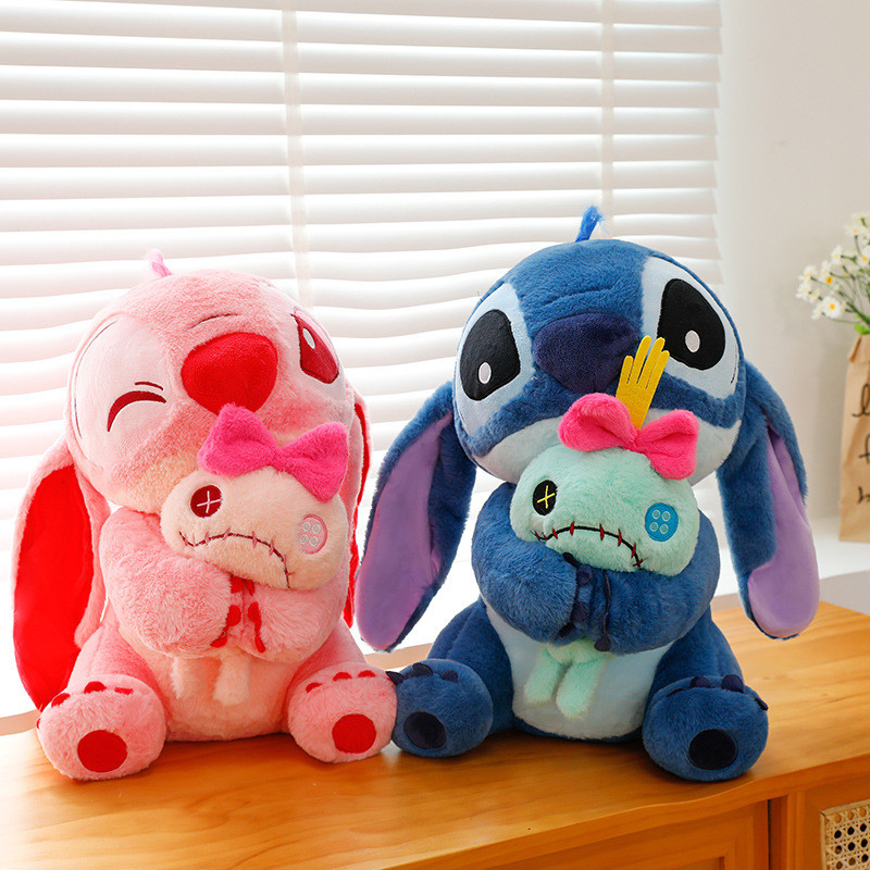 Cartoon Cute Hold Xiaojin Stitch Stuffed Toys Lilo & Stitch Doll ...