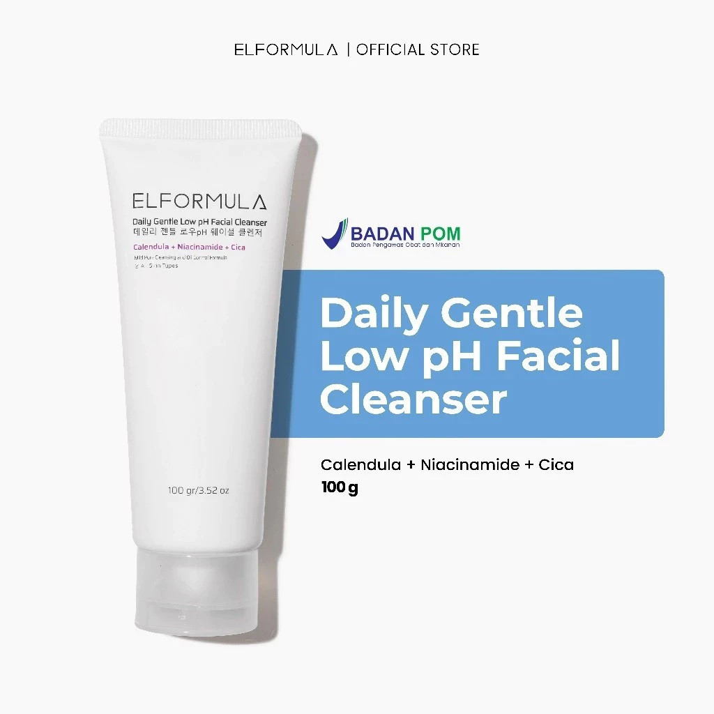 [Ready] ELFORMULA Daily Gentle Low pH Facial Cleanser Facial Wash 100gr | Shopee Malaysia