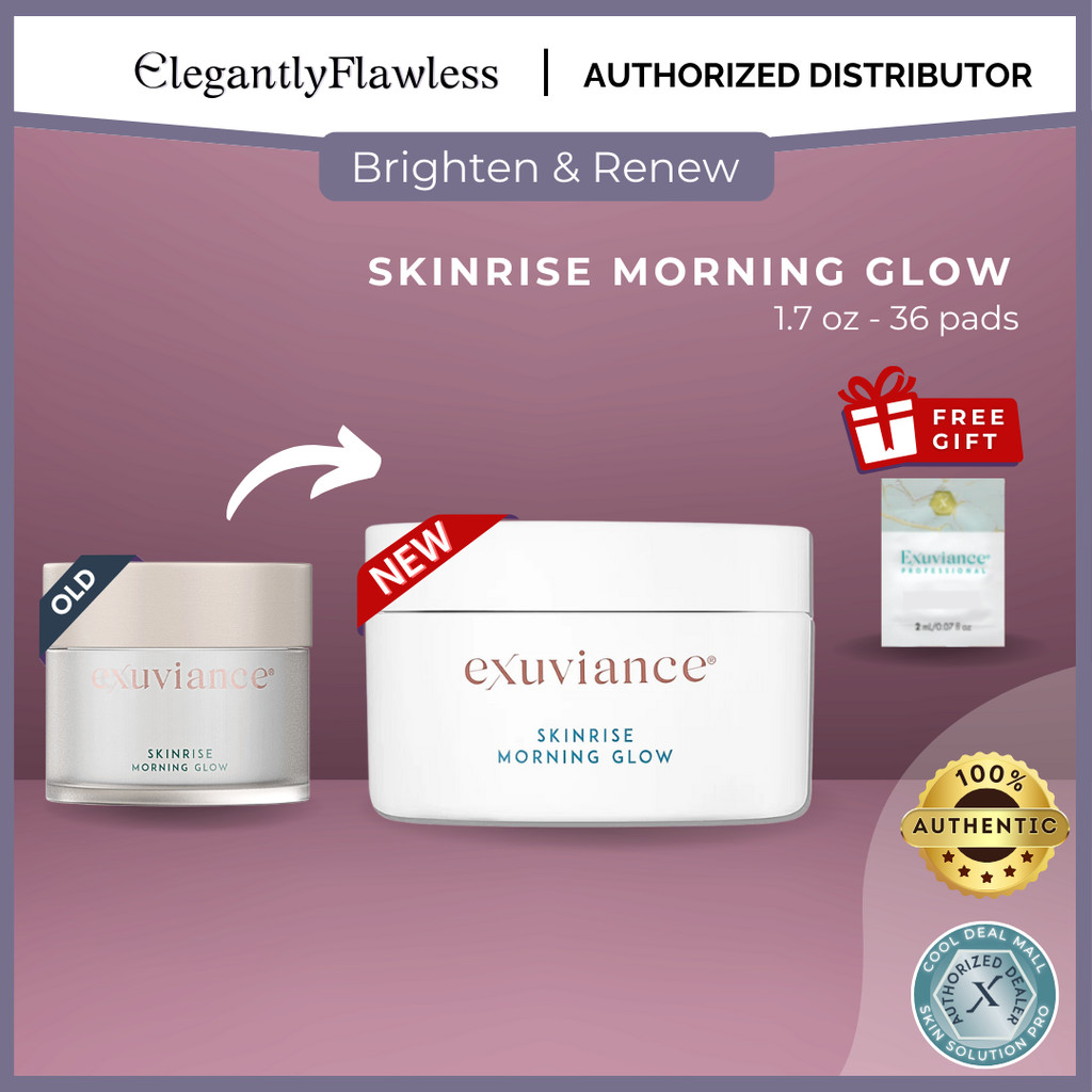 Exuviance SkinRise Morning Glow Gentle Exfoliator Pads / Skinrise ...