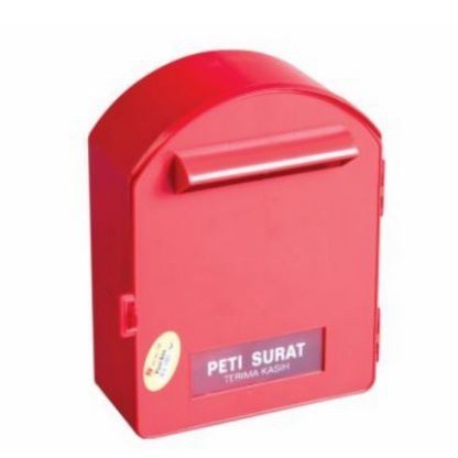 Red PVC Post Letter Box Plastic Mail Box Peti Surat Plastik Merah ...