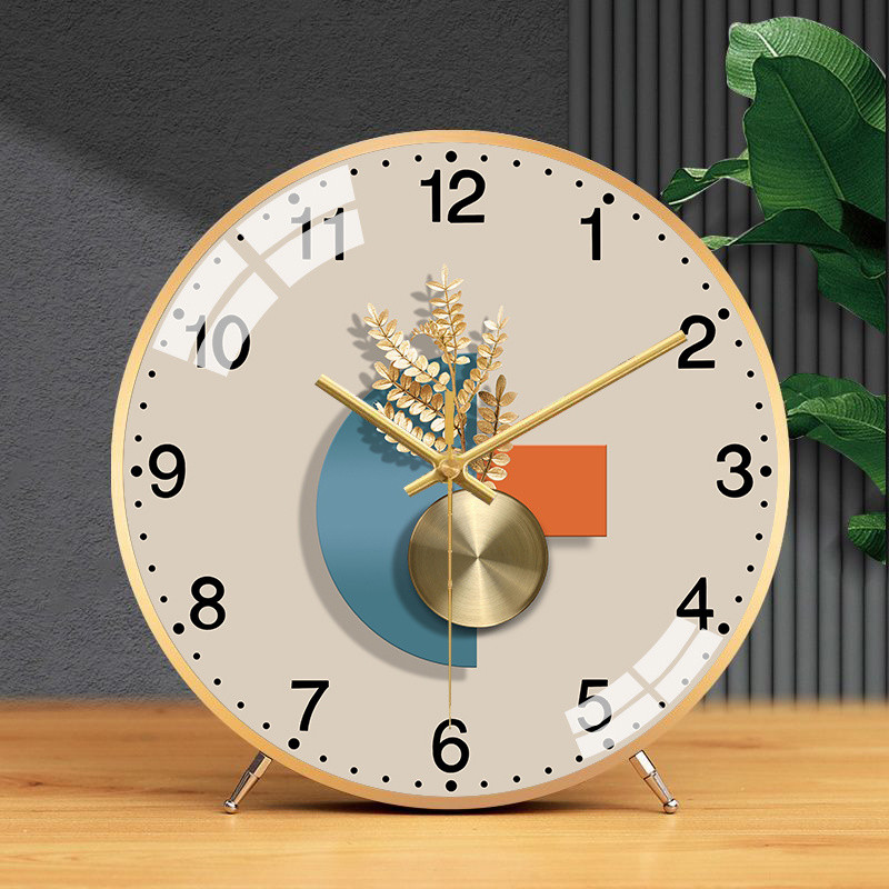 Modern Home Creative Desktop European-Style Silent Desktop Clock ...