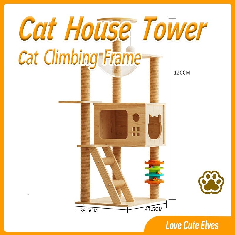 Cat climbing tower cat condo tower house cat condo tower cat apartment ...