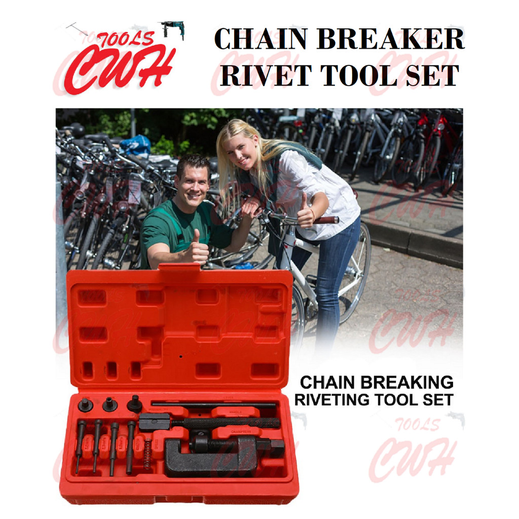 Atv Bike Motorcycle 13PCS Chain Cutter Rivet Tool Set Riveting Breaker ...