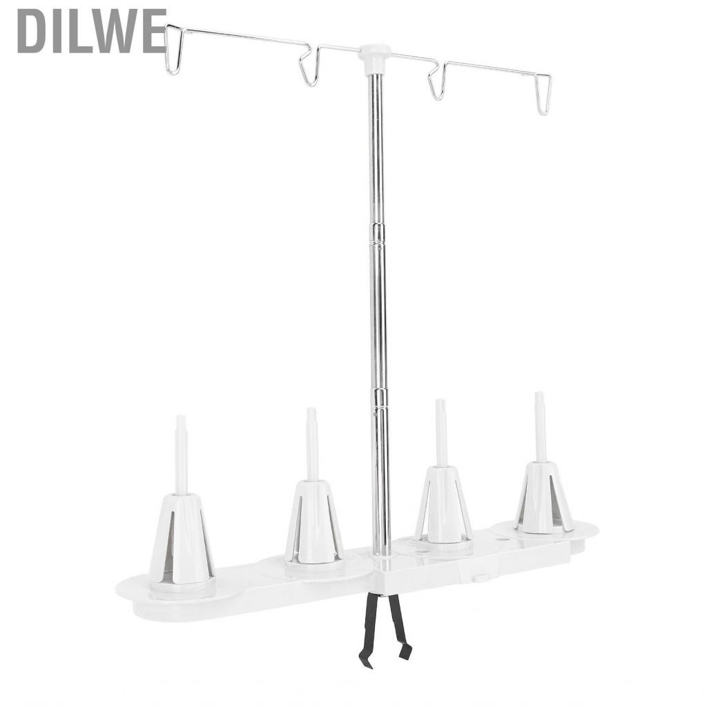 Dilwe 4 Spool Holder Thread Stand Desktop Sewing Machine Quilting ...