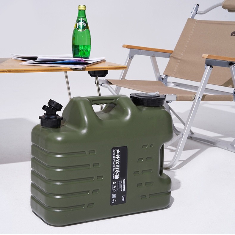 10L Camping Water Tank Portable Grade PP Food Container Storage Tong ...