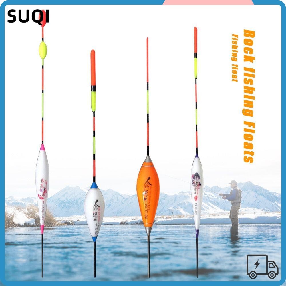 LUCKY-SUQI Light Float, Carp Weight Tail Bobber Fishing float, Paulownia Wood Vertical drift ...