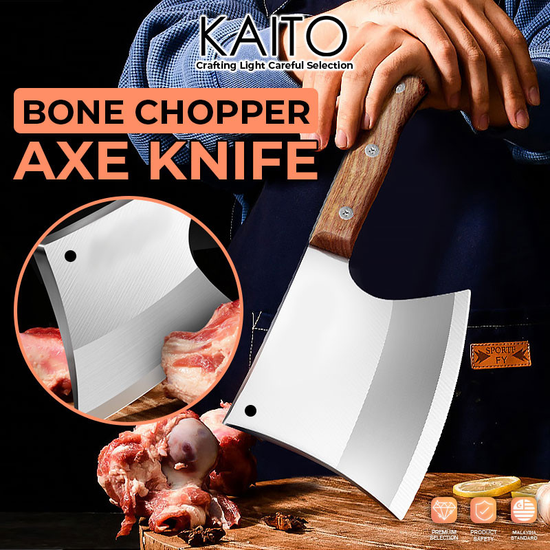 PISAU TULANG Bone Chopping Axe Knife Multipurpose Kitchen Axe Bone Meat ...
