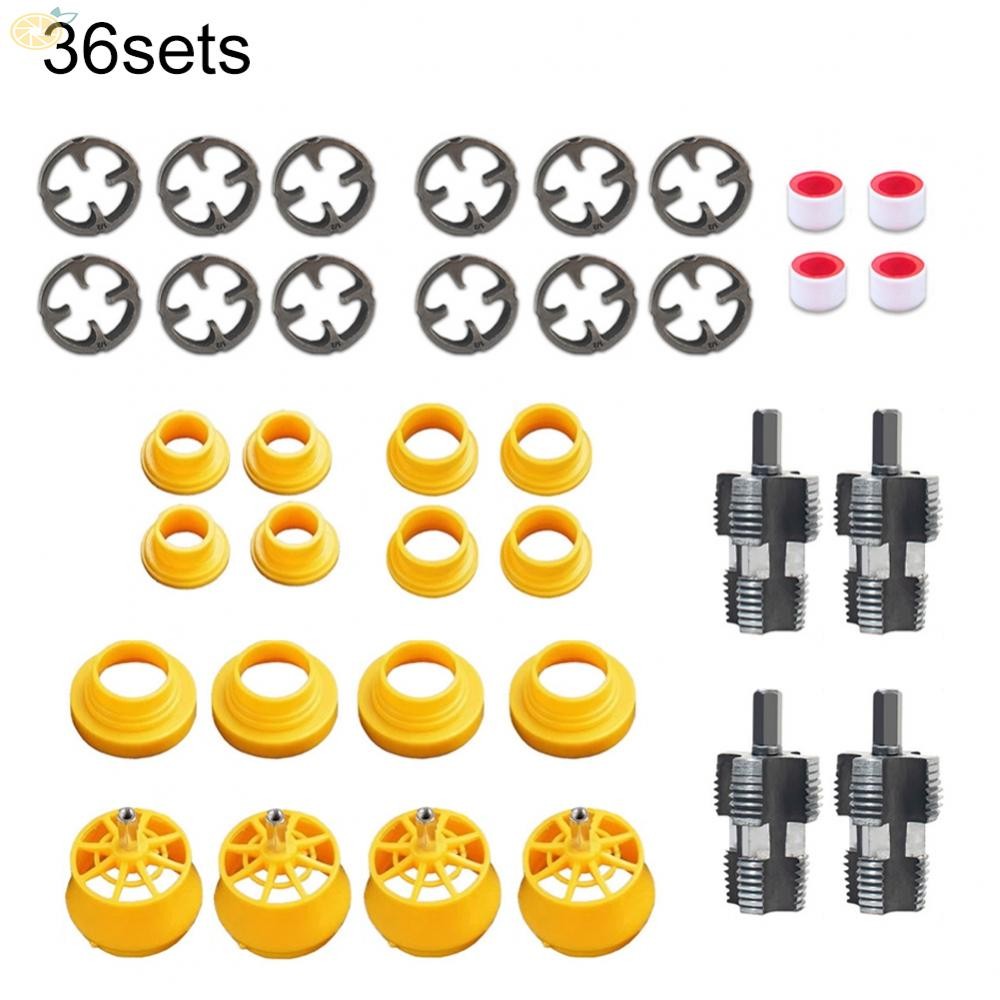 4 sets Versatile PVC Pipe Threader Kit: Efficient 4 & 6 Point Water ...