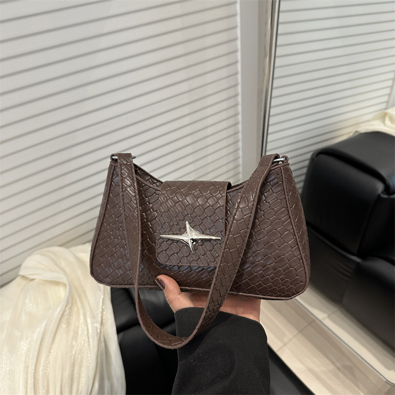 French Woven Pattern Texture Female Bag New Style 2025 Fashion Casual ...