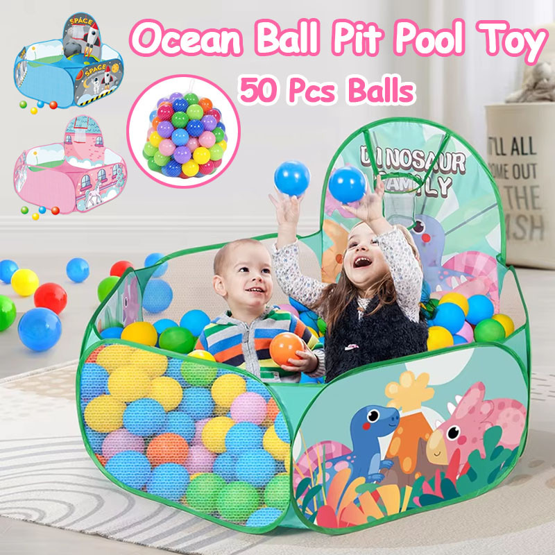 Baby Ocean Ball Pit Pool Toy Indoor Cartoon Design Toy Tent&Playball ...