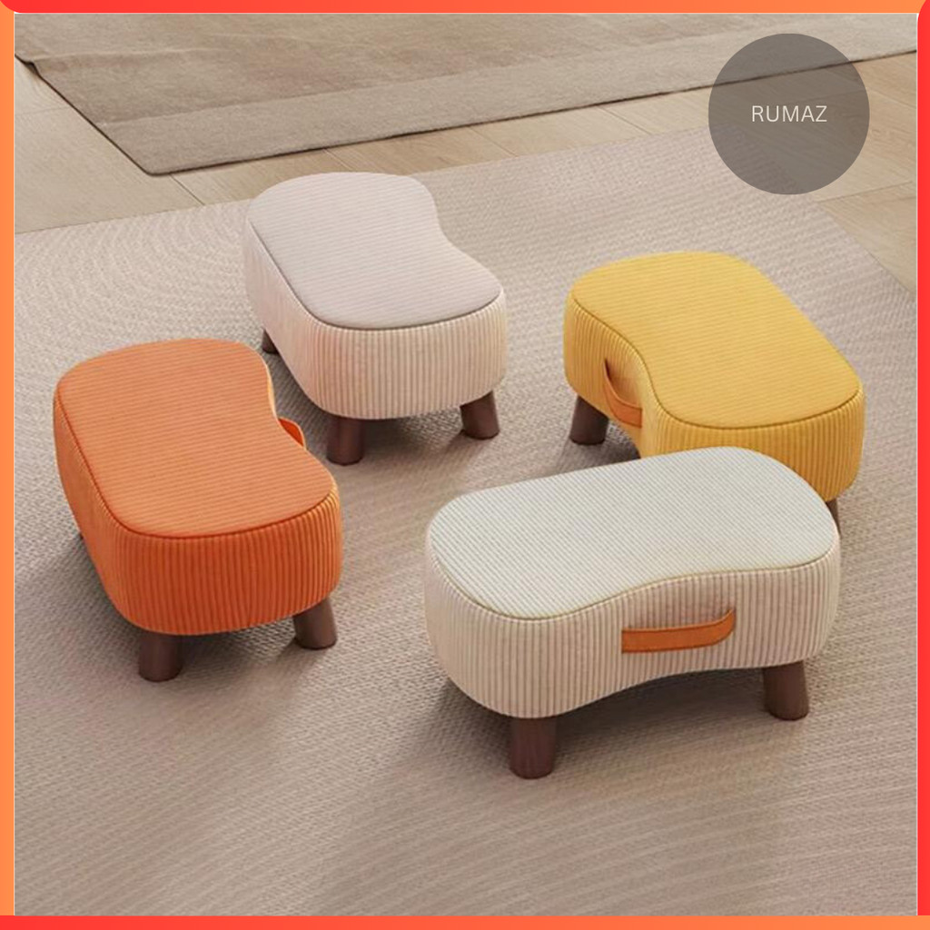 Small Stools Home Creative Fabric Round Stool Fashion Simple Changing ...