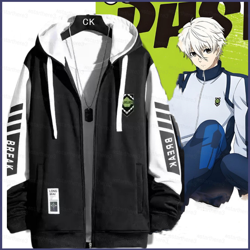 YE Blue Lock Mikage Reo Isagi Yoichi Nagi Seishiro anime zipper Hoodie ...