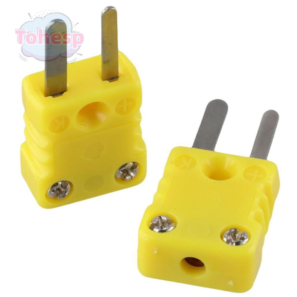TOHESP 2Pcs Adapter Plugs for Thermocouple, -200-1300℃ Plastic K Type ...