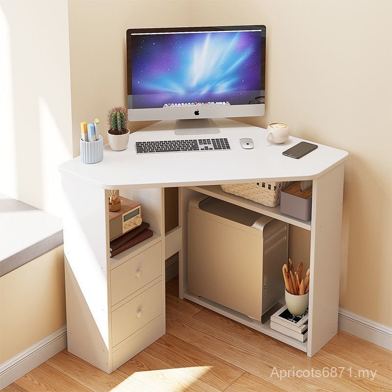 Triangle study desk corner writing desk corner corner computer desk ...
