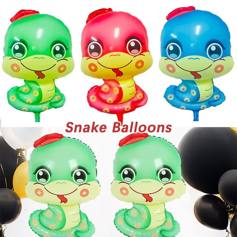 New Year Decoration Products - Chinese Snake Balloons - 2025 Zodiac ...