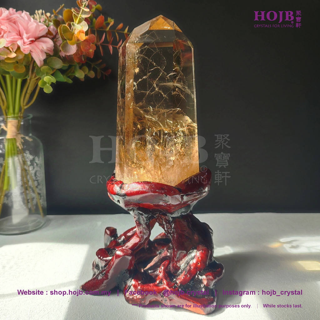 HOJB High Grade Brazilian Natural Citrine Prosperity Feng Shui Crystal ...