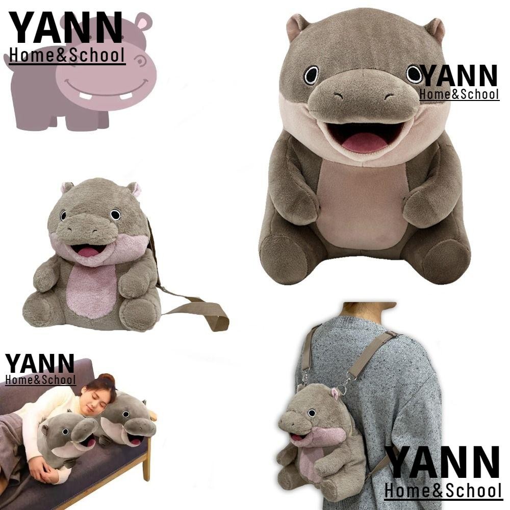 YANN Moo Deng Plush Toy, Soft Hugable Moo Deng Backpack, Stuffed Plush ...