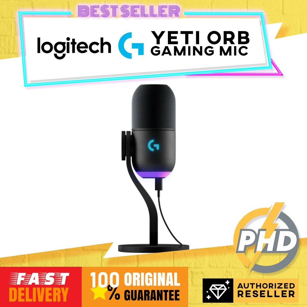 Logitech G Yeti GX Dynamic RGB Gaming Microphone with LIGHTSYNC, USB ...