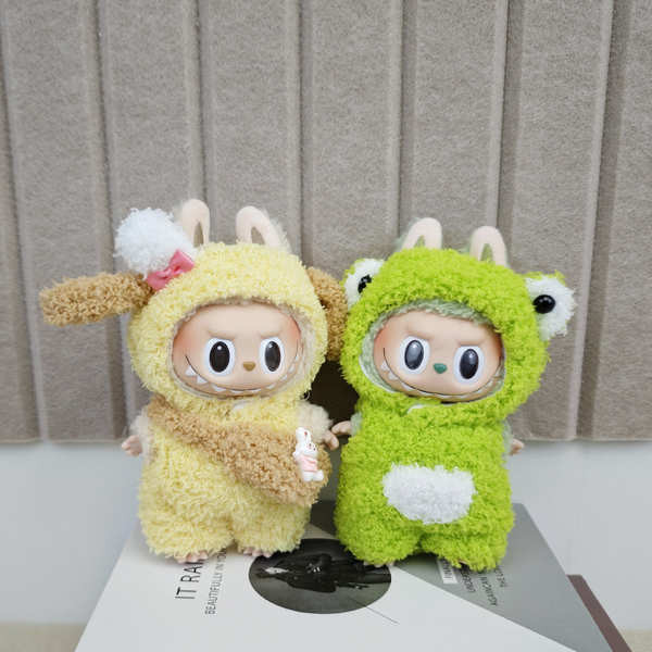 labubu clothes 20cm doll anak patung labubu anak patung kapas 17CM kain ...