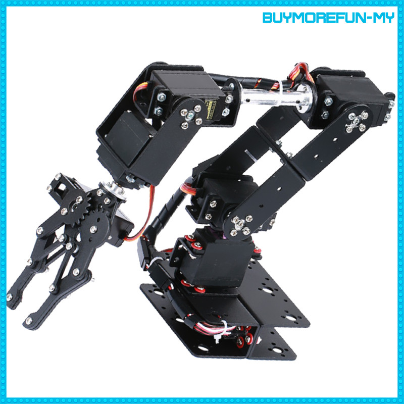 [BuymorefunMY] DIY 6-DOF Robot Mechanical Arm Kits for Learning Robotics Assembly Kits | Shopee ...