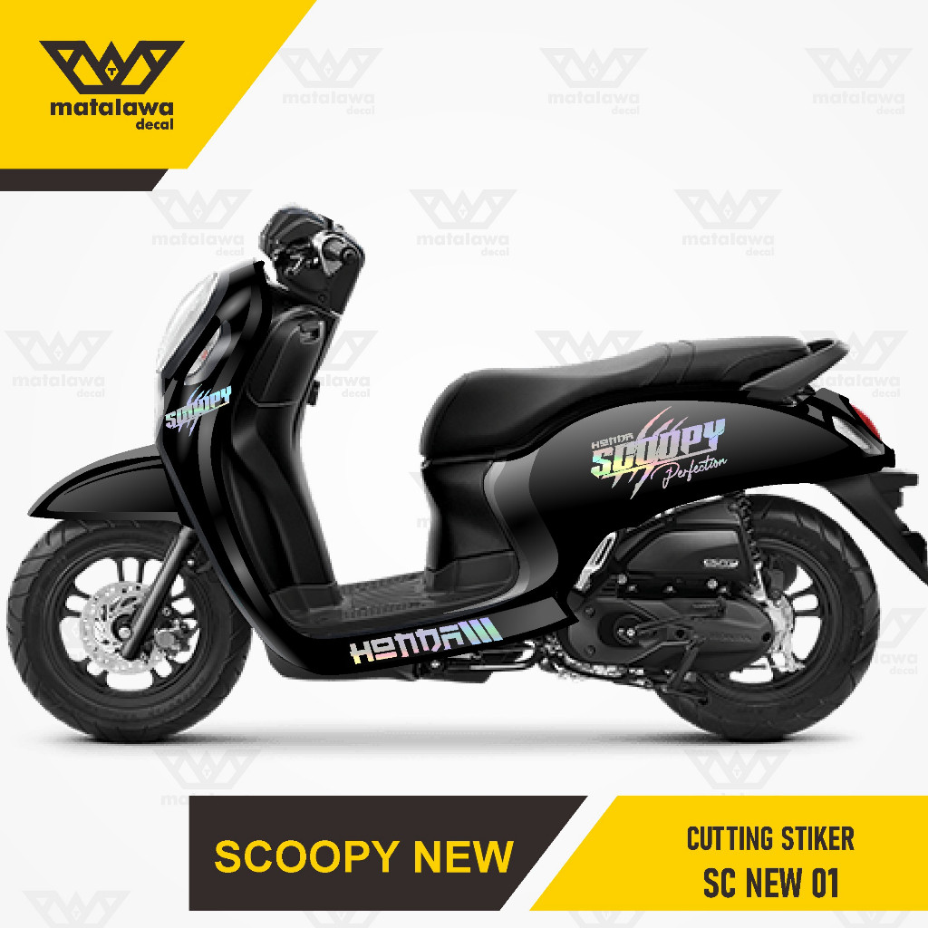 Sticker Cutting All Scoopy Body Embossed Stickers Full Set 2017 2018 ...