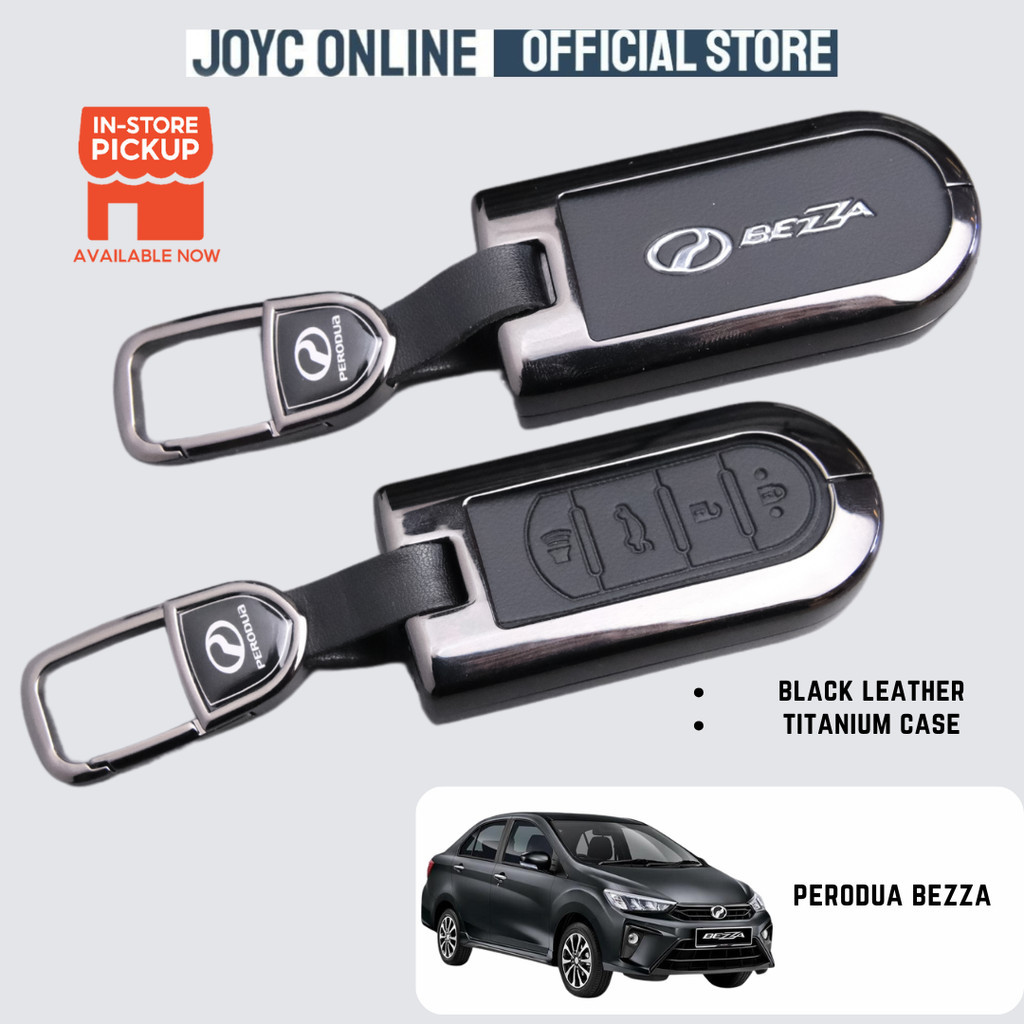 PERODUA Bezza 2016 - 2025 Leather + Titanium Keyless Remote Car Key ...