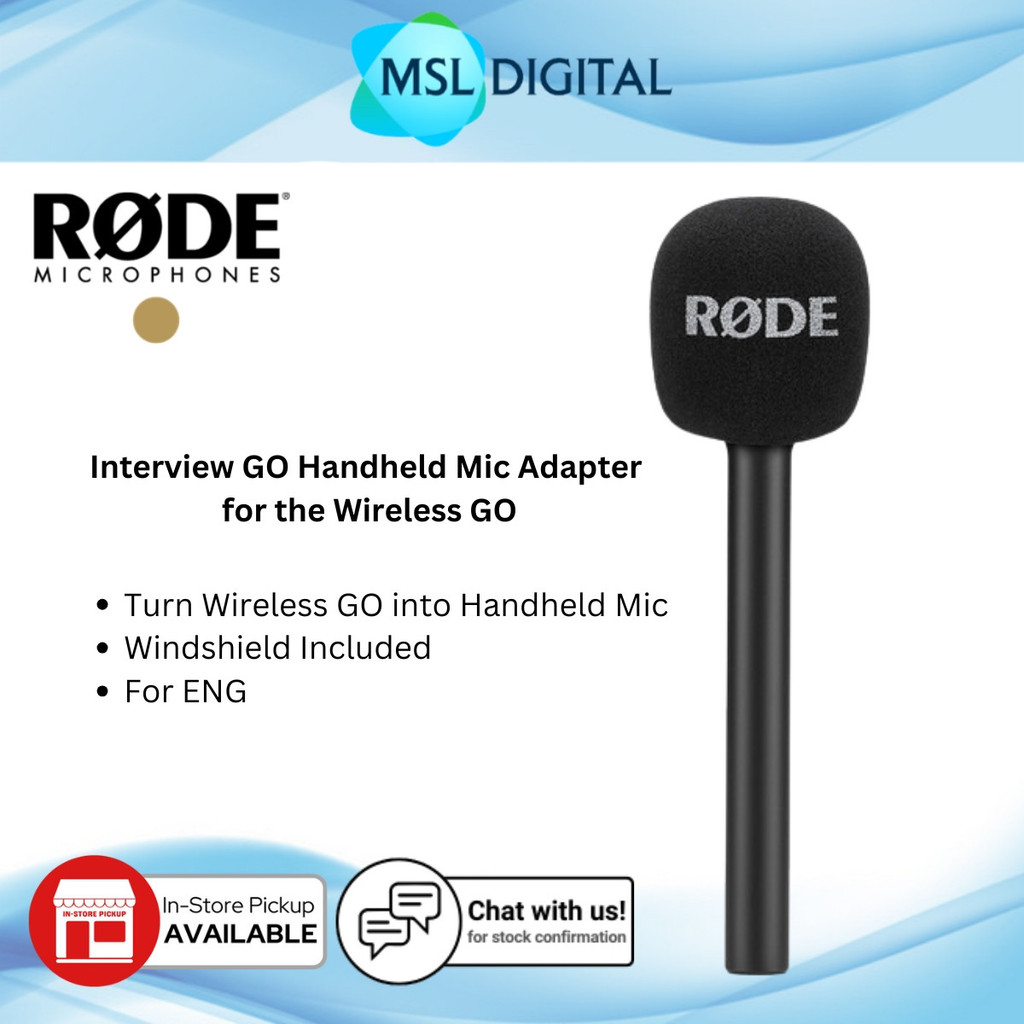 RODE Interview GO Handheld Mic Adapter for the Wireless GO | Shopee ...