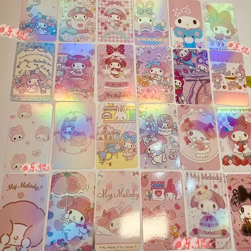 Melody Laser Photocard 50 Sheets 10cm lomo Card Flash Card Hard Card ...