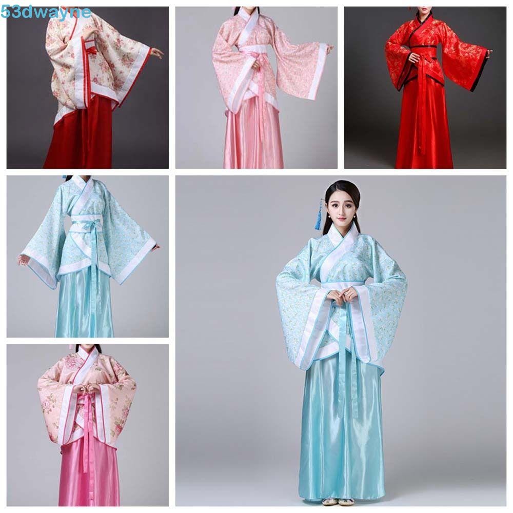 DWAYNE Chinese Ancient Dress, Han Tang Dynasty Stage Costumes Chinese ...