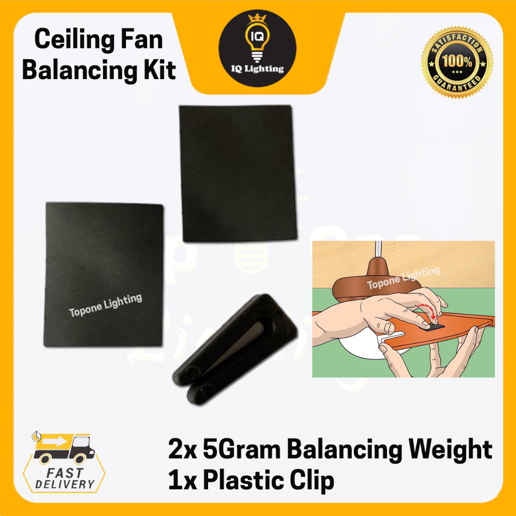 Balancing Kit for ceiling fan Kipas Balancing Clip +Weight (Set ...