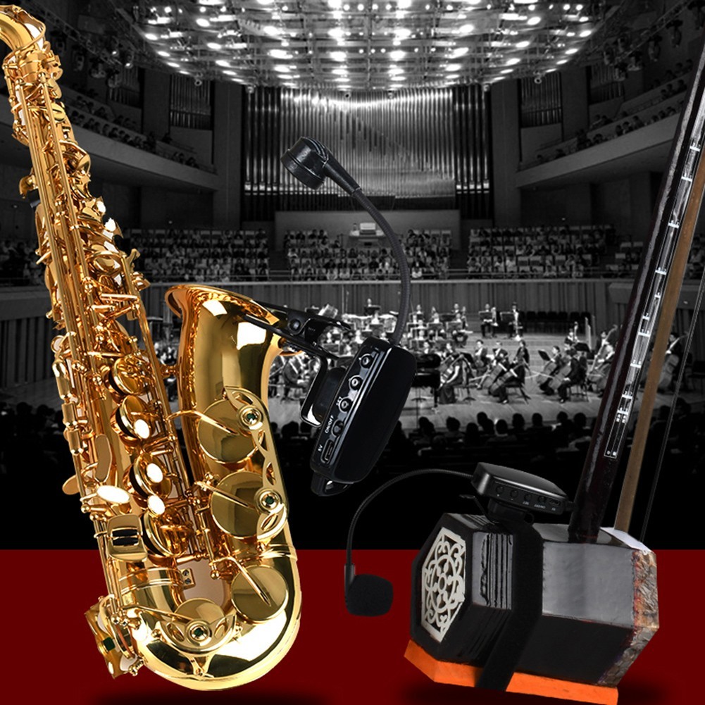 Wireless Microphone Clear Sound Quality Compact Design Long Battery ...