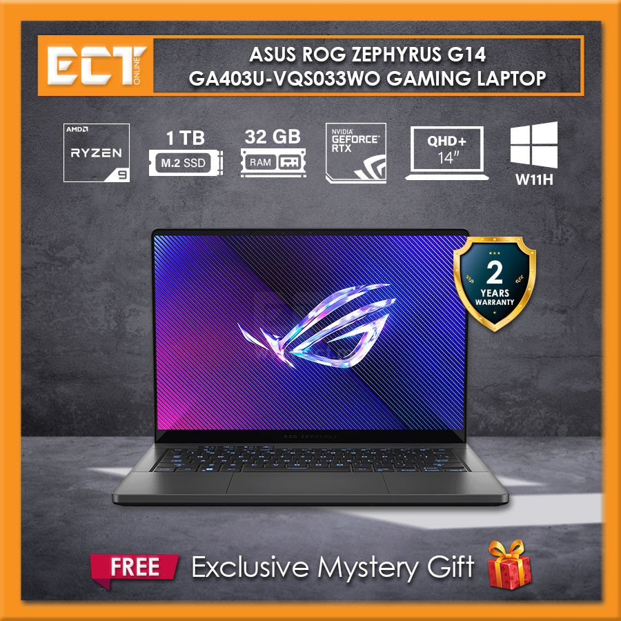 Asus ROG Zephyrus G14 GA403U-VQS033WO/VQS160WO Gaming Laptop (R9-8945HS ...