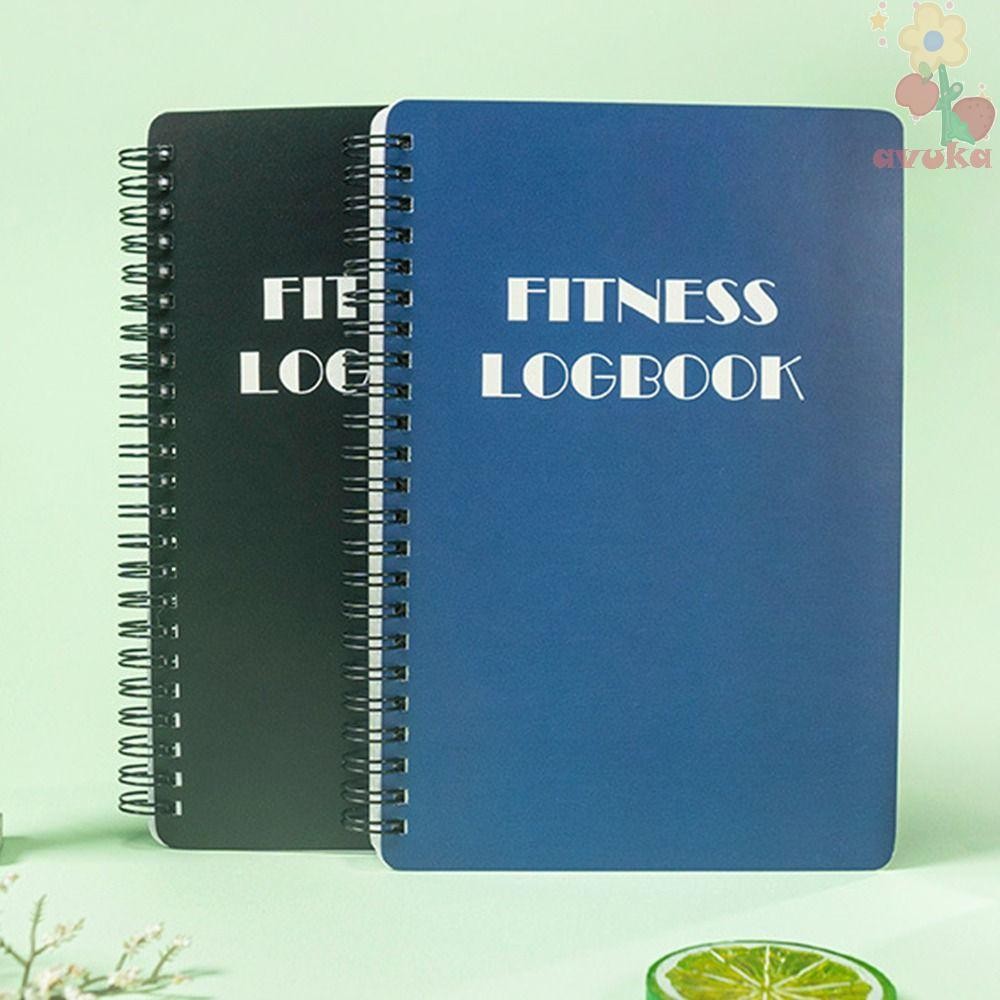 AVUKA Fitness Logbook, English Interior Hard Cover A5 Planner Log ...